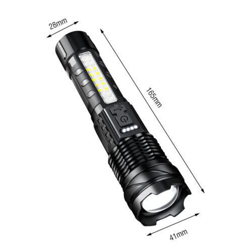 Super Bright Zoomable LED Flashlight USB Chargeable Tactical Torch | eBay