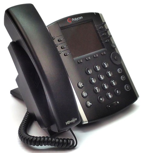 Polycom VVX 411 VOIP Business Office Phone PoE Desktop 12 Line 2200 ...
