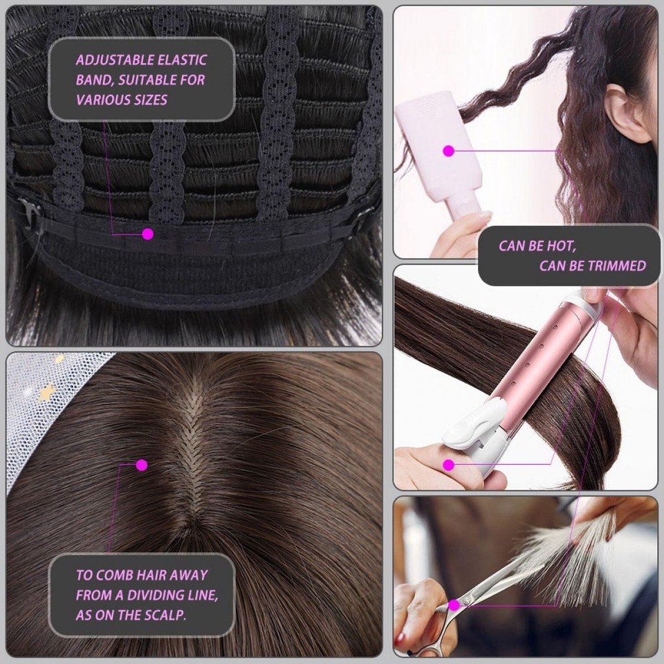 Synthetic Hair Heat Resistant Mixed Brown Long Wavy Dress Up Wigs ...