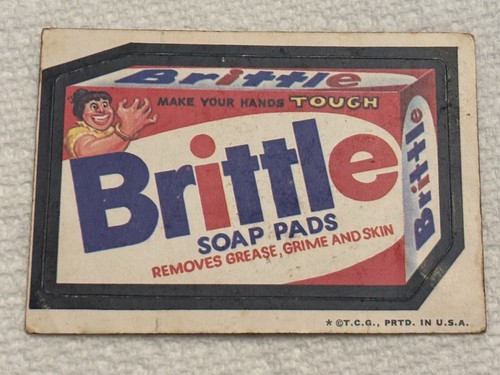 1973 Topps Wacky Packs Red Ludlow Back Brittle Soap Pads Very Rare | eBay