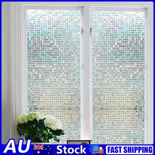 AU 45x100cm PVC Frosted Self-Adhesive Window Glass Film Opaque Sticker ...