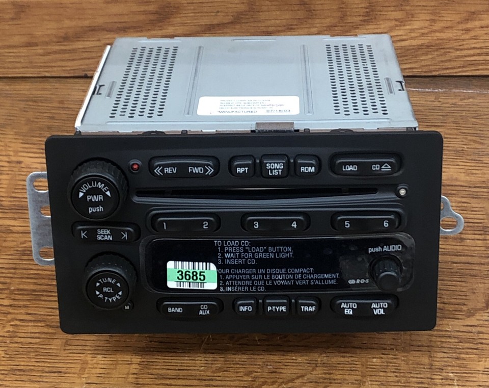 New Hummer H2 Chevy Silverado Tahoe GMC Sierra Bose 6 Cd Changer Radio ...
