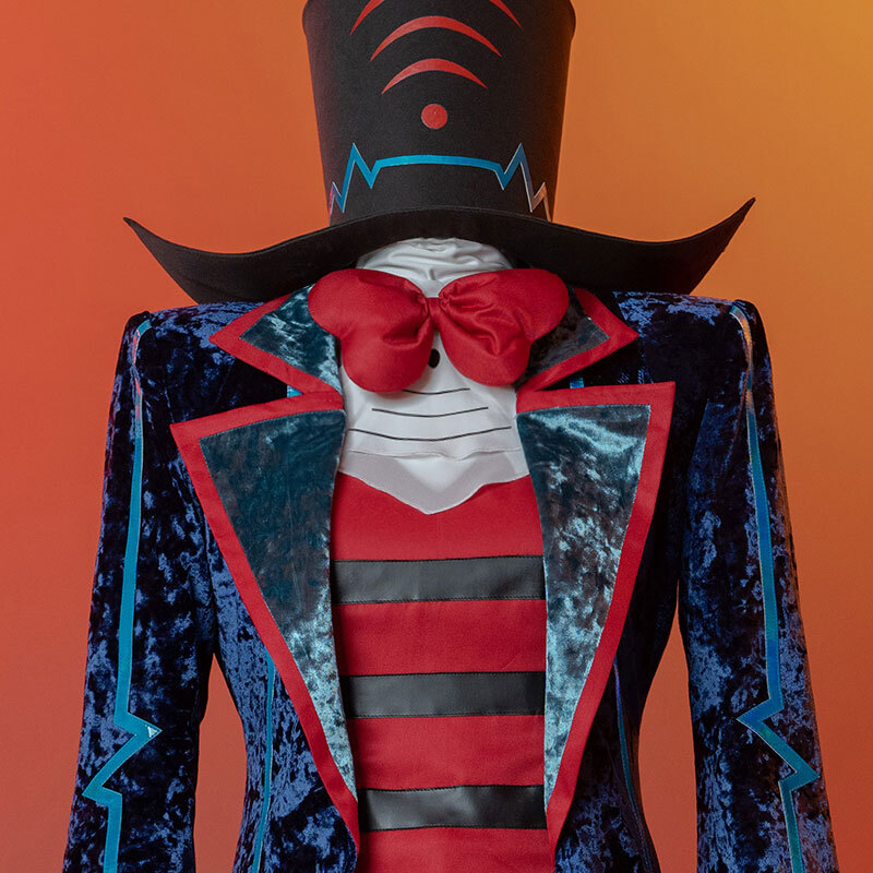 Vox Costume Costume Hazbin Hotel Halloween Hat Outfit Custom Size | eBay
