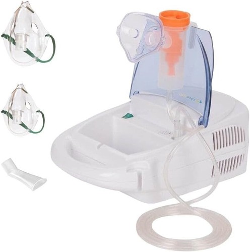 Portable Tabletop Compressor Nebuliser Nebulizer Machine with masks and mouthpie | eBay