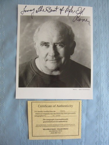 RARE SIGNED ORIGINAL W/COA ED ASNER B&W 8X10 PHOTO | eBay