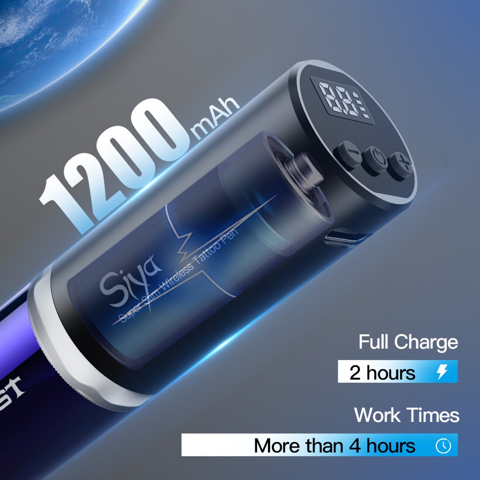 Mast Tour Siya Wireless Tattoo Machine Rotary Permanent Makeup Pen ...