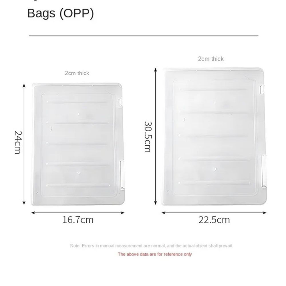 Plastic A4 Transparent Storage Box Clear File Storage Cases Office | eBay