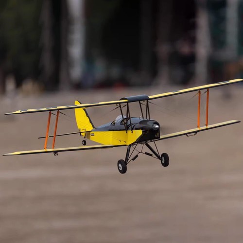 1.4m RC Model ARF Version Tiger Moth Trainer Fixed Wing Wooden Electric ...