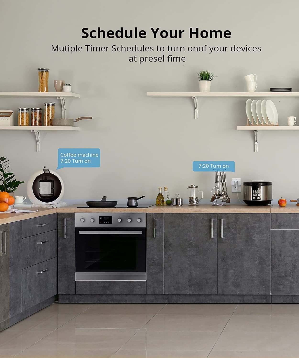 SONOFF S40 Smart WiFi Plug with Energy Monitoring,Outlet Works with ...