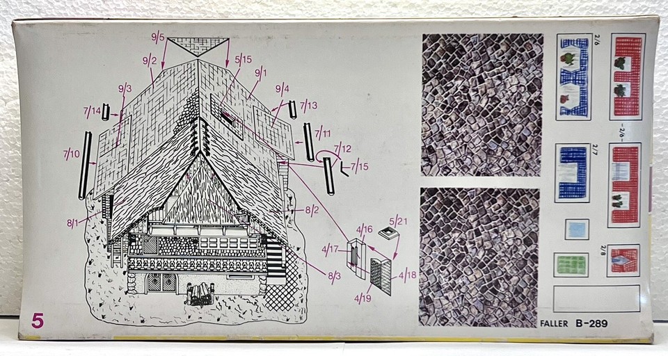 Vintage Faller HO Scale Black Forest Farm House Kit #B-289 New | eBay