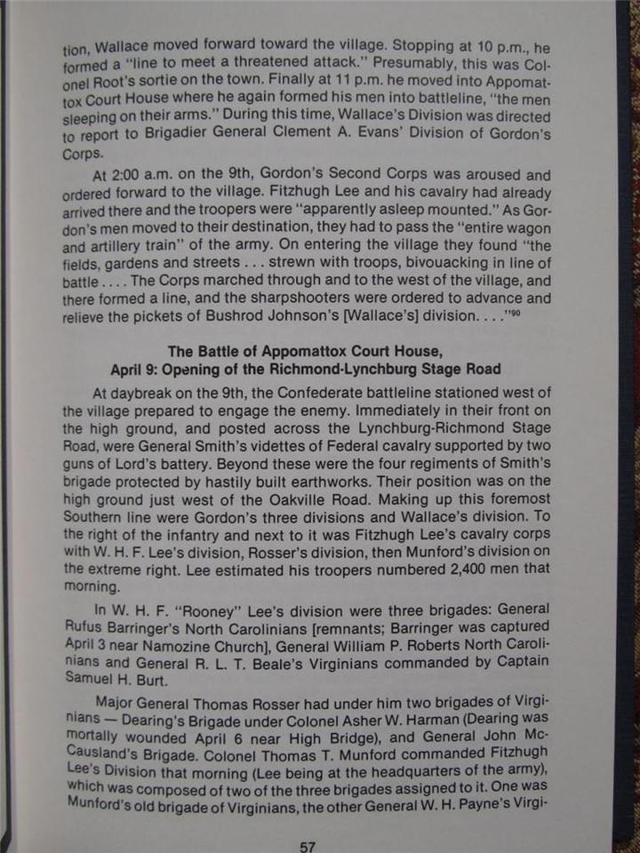 THE BATTLES OF APPOMATTOX STATION AND APPOMATTOX COURT HOUSE - CIVIL ...