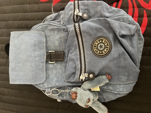 Kipling Lizzy backpack small Blue Denim Private Transport | eBay