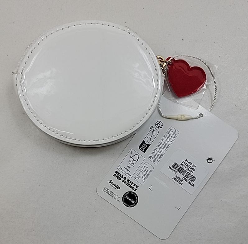 Primark Hello Kitty and Friends White Zippered Coin Purse/Wallet Sanrio ...