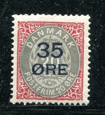 Denmark: Scott 80 F-VF mint hinged / AFA 61 ubrugt med hængselrest ...