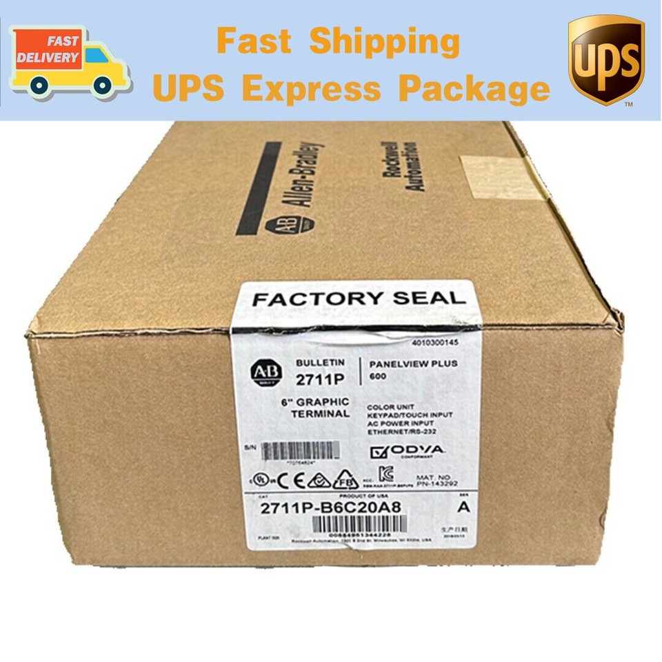 2711P-B6C20A8 AB PanelView Plus Terminal Fast Shipping 2711PB6C20A New ...