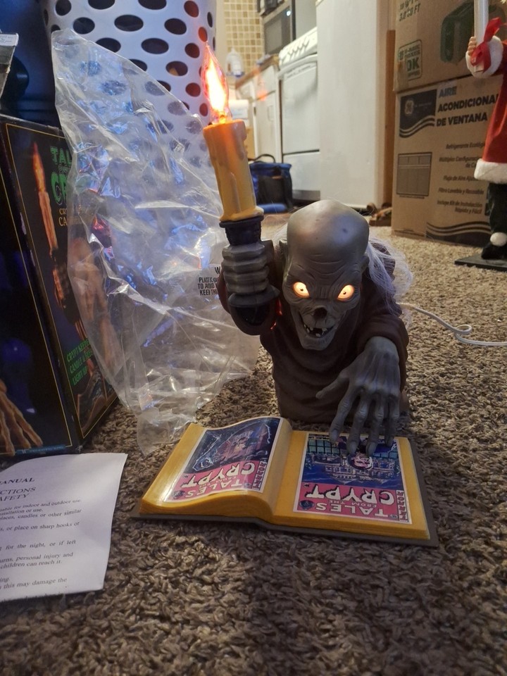 VTG Tales From The Crypt Candelabra Crypt Keeper Tested Working Lights ...