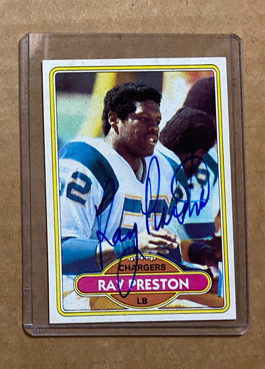 1980 Topps Ray Preston #326 Autographed Card San Diego Chargers | eBay