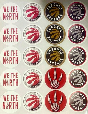 SET of 40- 2" TORONTO RAPTORS ADHESIVE STICKERS | eBay