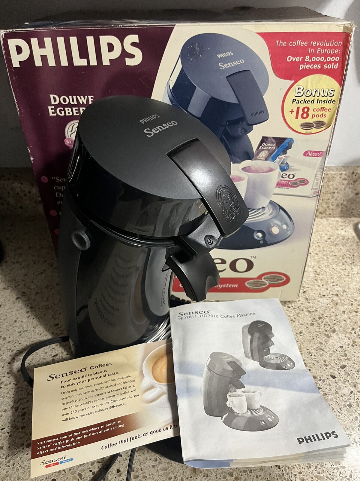 Philips Senseo HD7810 Single Serve Coffee Maker Machine Black 2 Cup | eBay