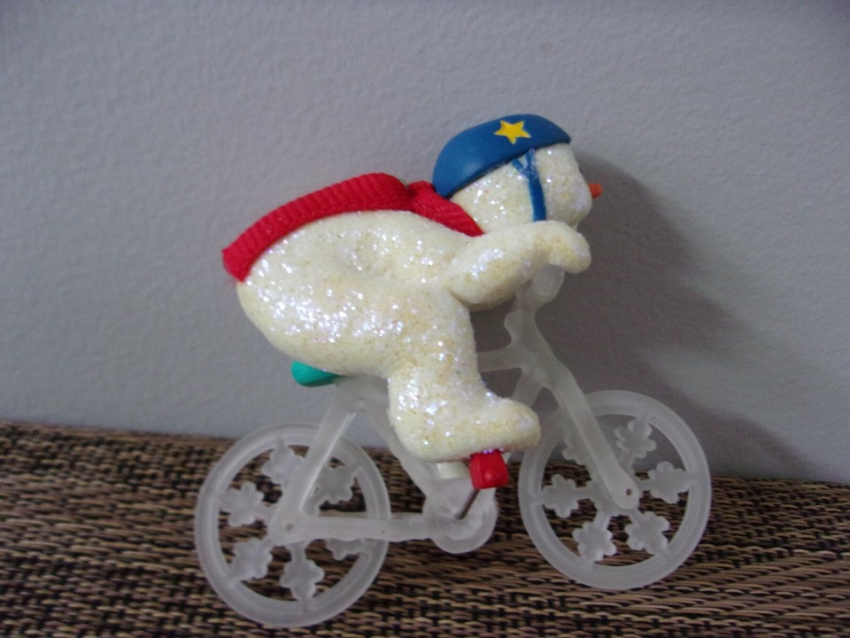 1993 Hallmark Keepsake Ornament Revolving Wheels "Icicle Bicycle ...