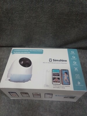 Simshine White Video Camera 2 Way Talk Night Vision Smart Baby Monitor ...