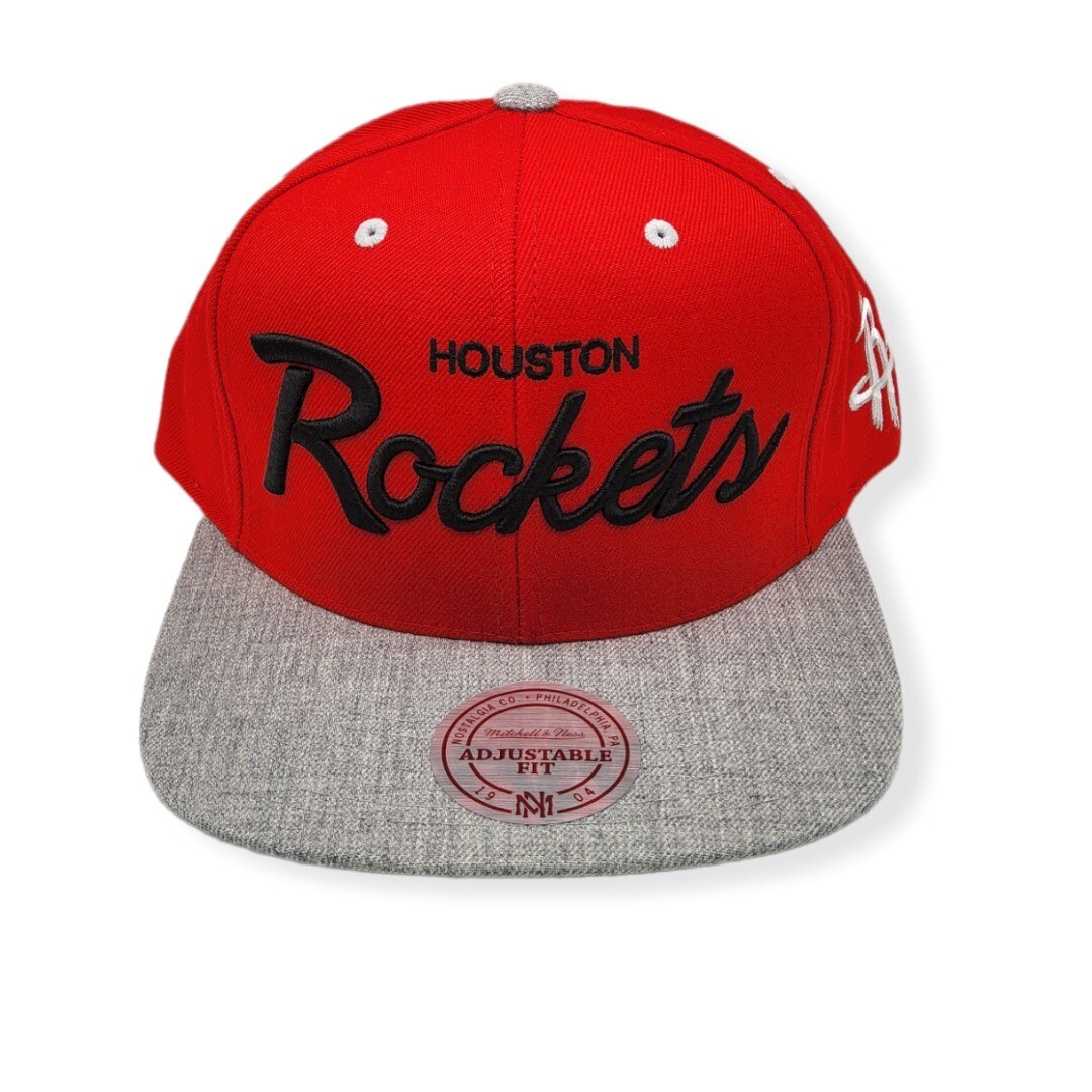 Mitchell & Ness Houston Rockets Special Script Adjustable Snapback Hat ...