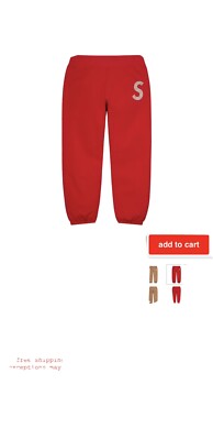 Swarovski Supreme Logo Sweatpants Size L (ORDER CONFIRMED Swarovski Supreme Logo Sweatpants Size L (ORDER CONFIRMED