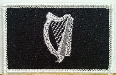 The Green Harp Flag Iron-On Patch Ireland IRISH Emblem Tactical ...