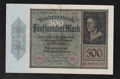 Germany, 500 Mark, 1922, P-73, XF++/aAU Banknote | eBay