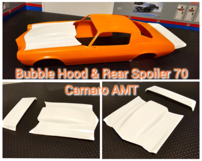 Resin Bubble Hood & Rear Spoiler Combo for 70 Camaro AMT 1/25. | eBay
