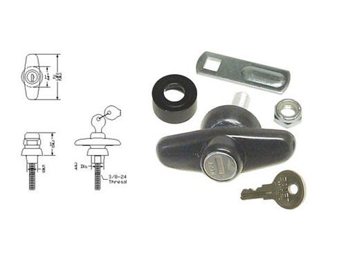 All Glass Side Door T-Handle - Clockwise Rotation | eBay