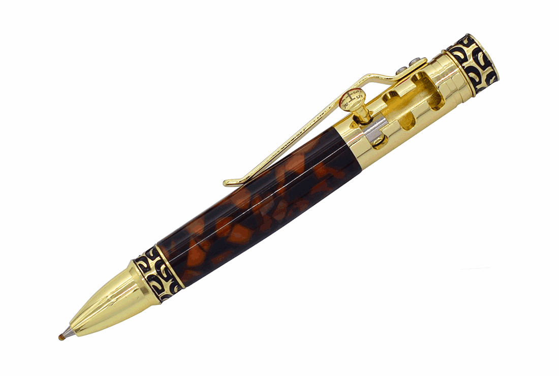 DIY Gold Mini Stick Shift Pen Kit with Reverse Gear for Woodturning Pen ...