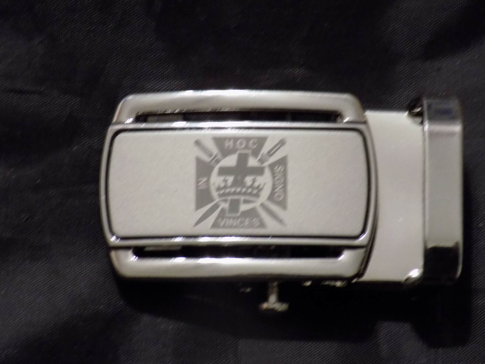 Masonic Black Leather Ratchet Belt & Buckle York Rites Fits up to 60 ...