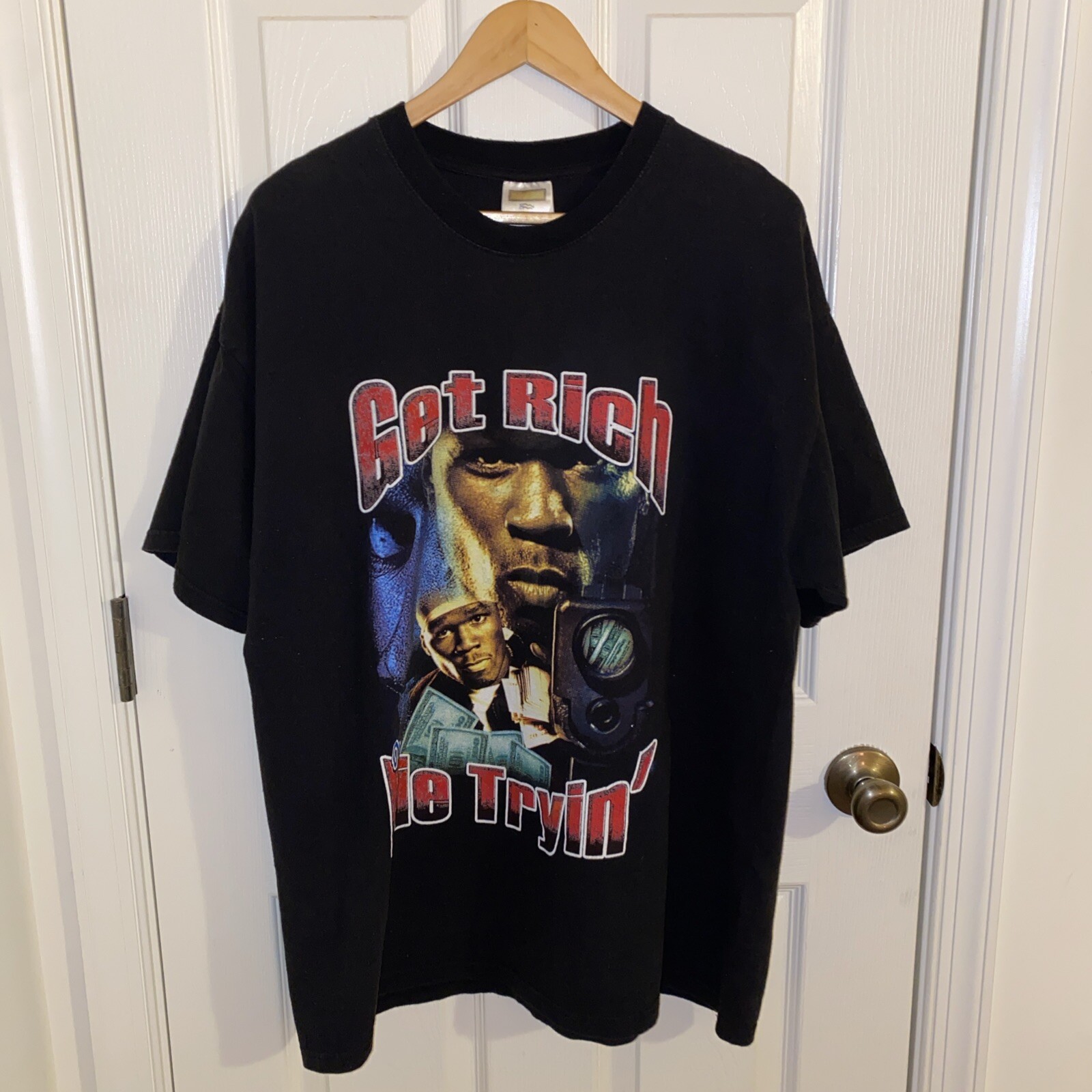 2000s Vintage 50 Cent T-Shirt Size XXL 2Pac Biggie Snoop Dogg Eminem G ...