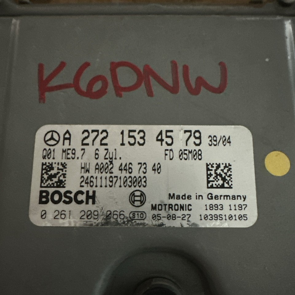 Mercedes C280 ECU ECM PCM Engine Computer Module A2721534579 #K6DNW | eBay