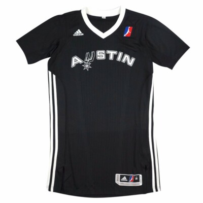 Austin Spurs adidas Authentic On-Court Team Issued Pro Cut Black Jersey ...