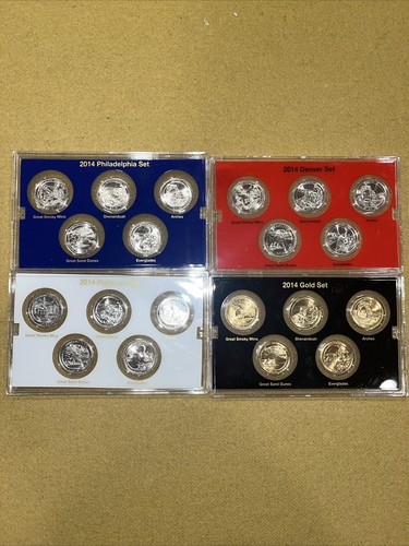 2014 America The Beautiful Mint Edition Proof Set P,D,Gold, Platinum 20 Coins | eBay