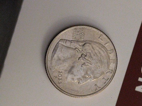 2022 P Quarter Error drooling George flower in the hair very rare ...