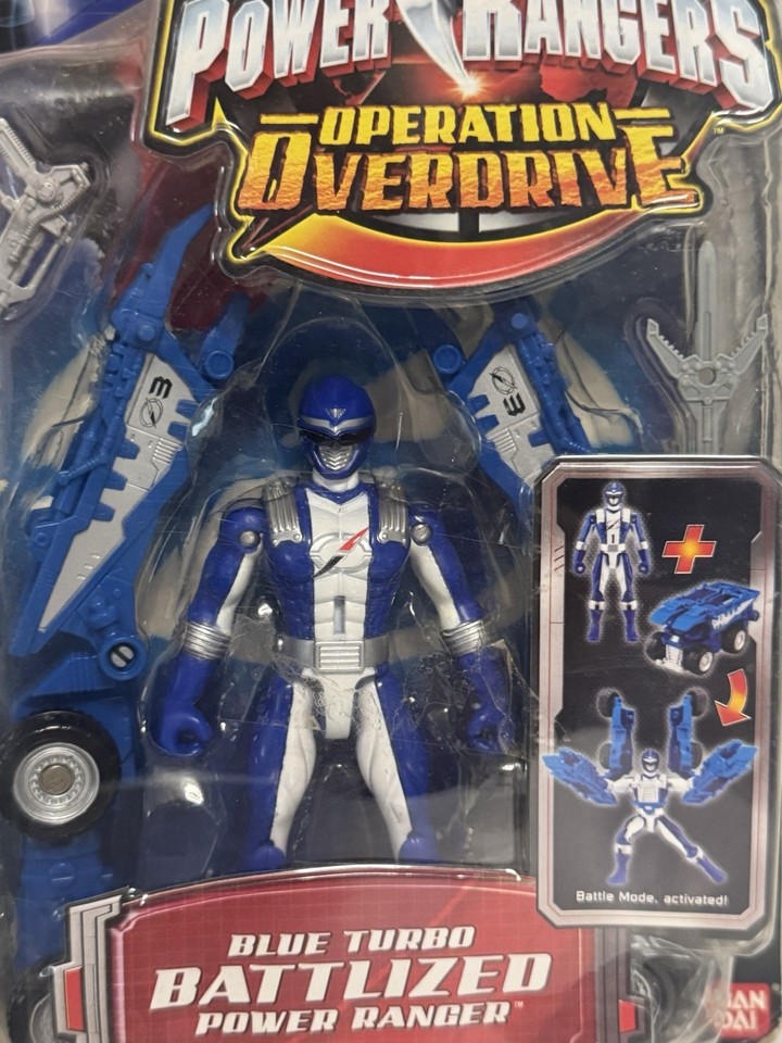 Power Rangers Operation Overdrive BLUE TURBO BATTLIZED RANGER 5.5 ...
