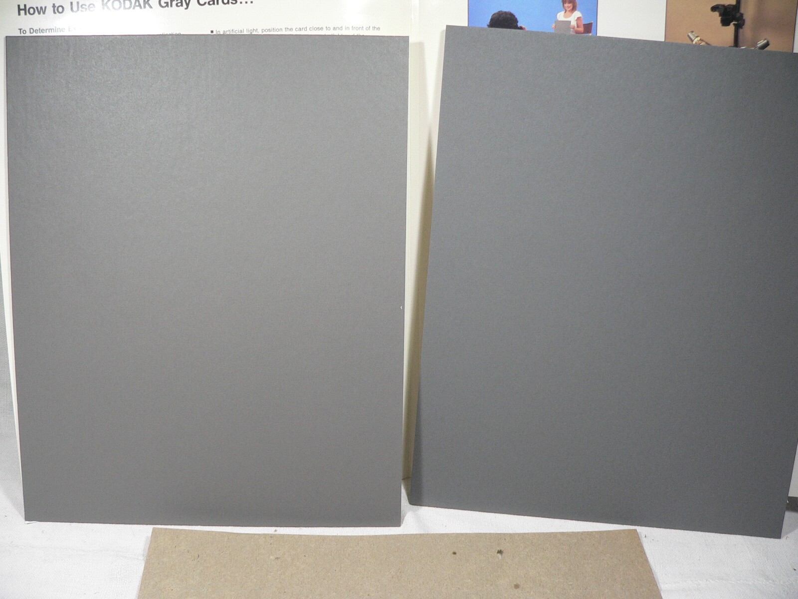 KODAK GRAY CARDS R-27 cartoncini grigi neutri per corretta esposizione ...