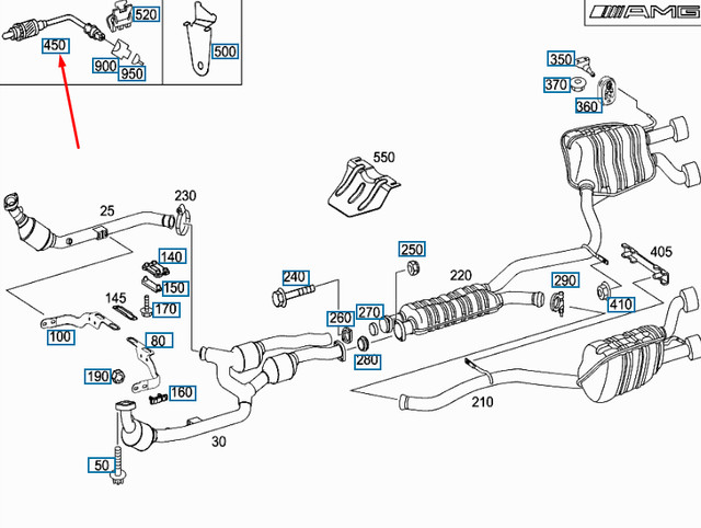 Mercedes-Benz Ml W164 Oxygen Sensor A0015407617 OEM for sale online | eBay