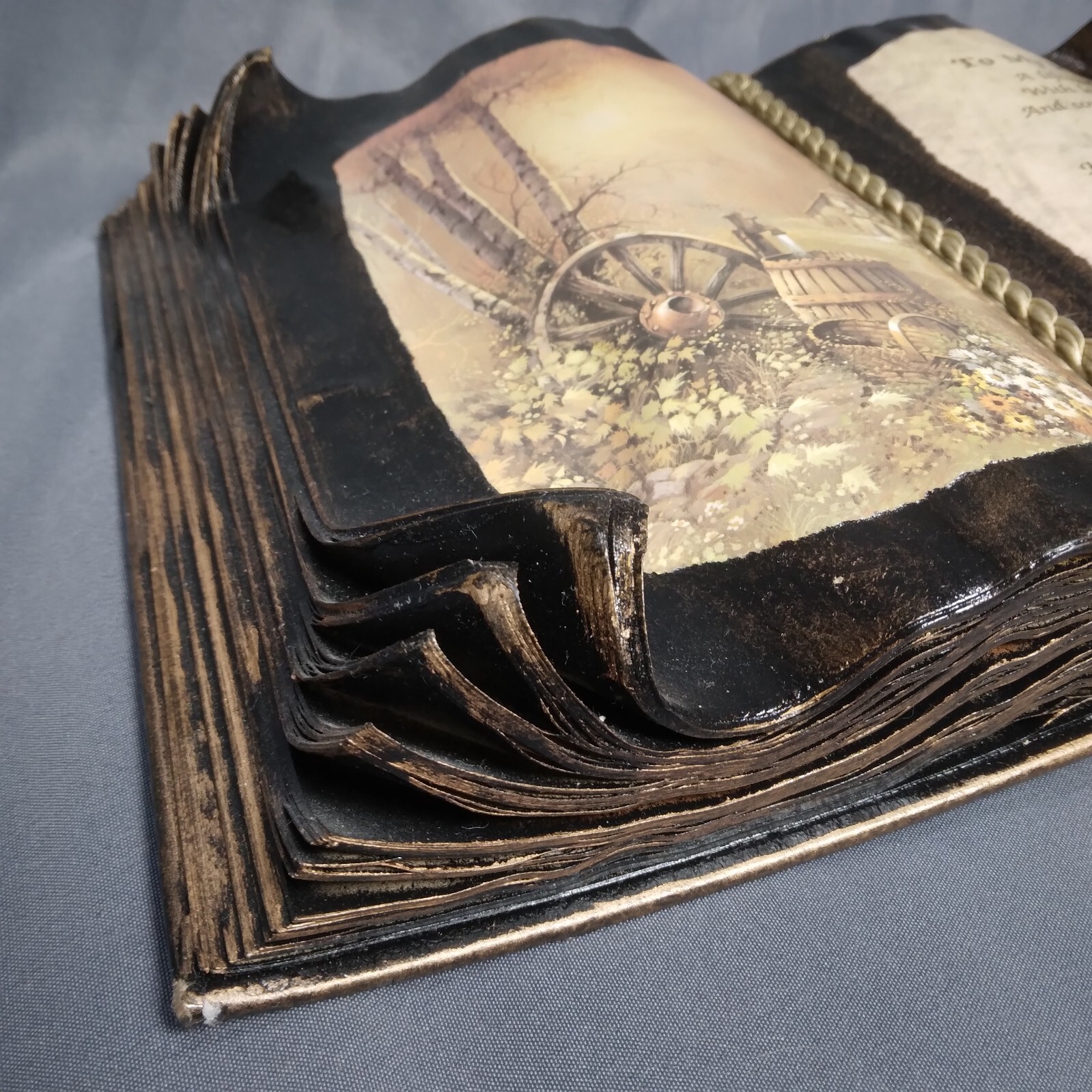 Vtg '83 Books Of Love "To My Parents" Judith Bond Poem Decoupage Book ...