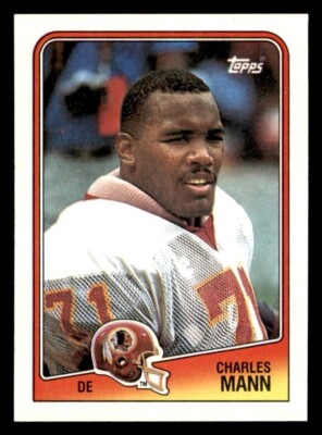 1988 TOPPS NFL Football Trading Card #17 🏈 CHARLIE MANN, Washington ...