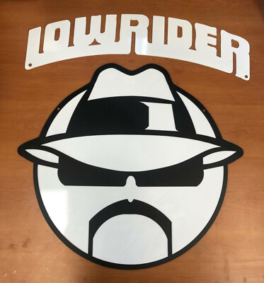 Powder Coated 990 mm 'LOWRIDER" METAL SIGN for BAR-SHED-GIFT LOW RIDER ...