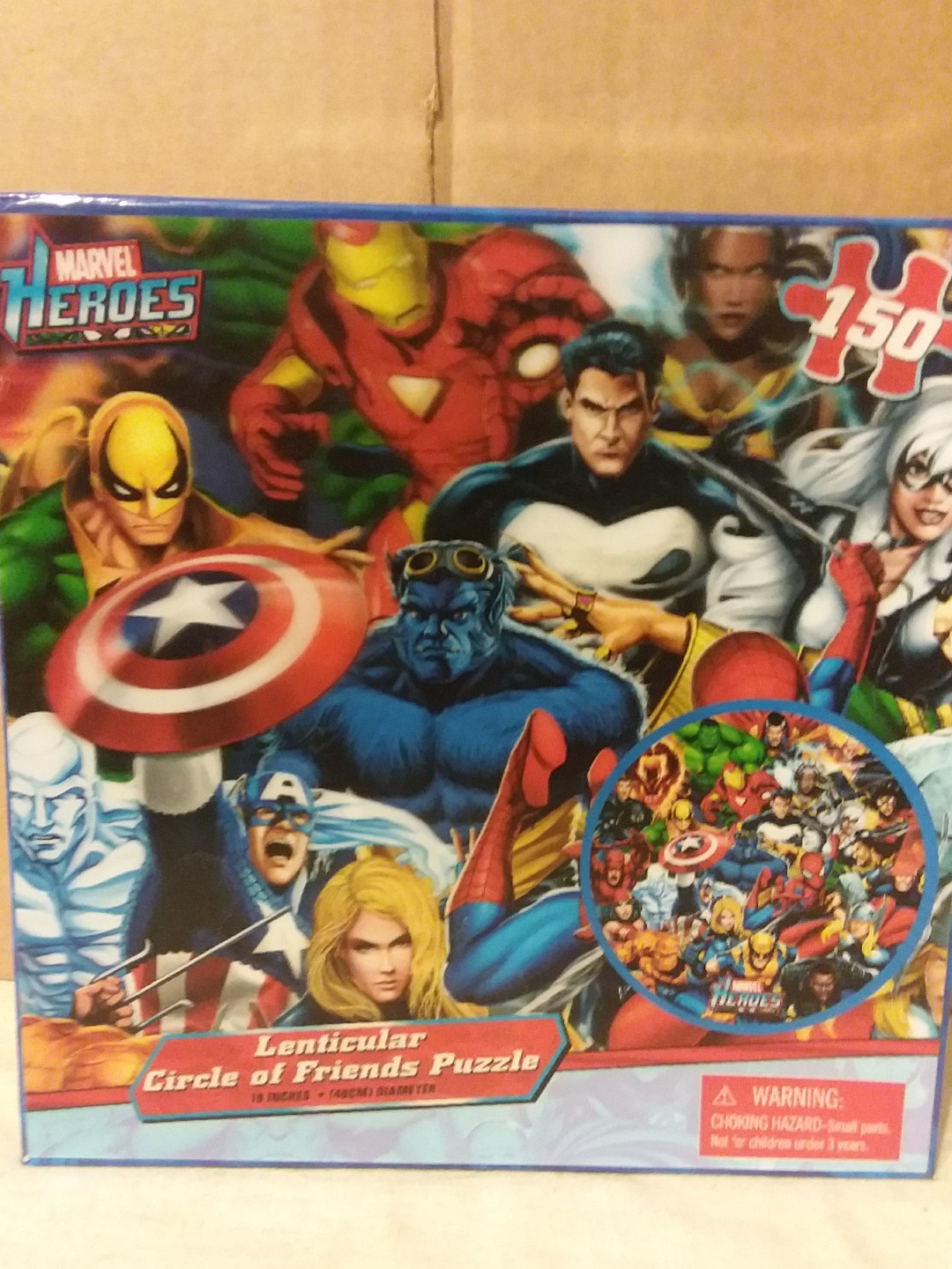 Marvel Heroes Lenticular 3D Circle of Friends 150 Piece Puzzle - New | eBay