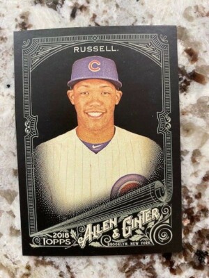 2018 TOPPS ALLEN GINTER X BASEBALL BASE CARD CHICAGO CUBS ADDISON ...