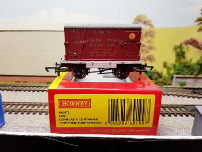 R60072 Hornby LMS Conflat & Container LMS Furniture Removal | eBay UK