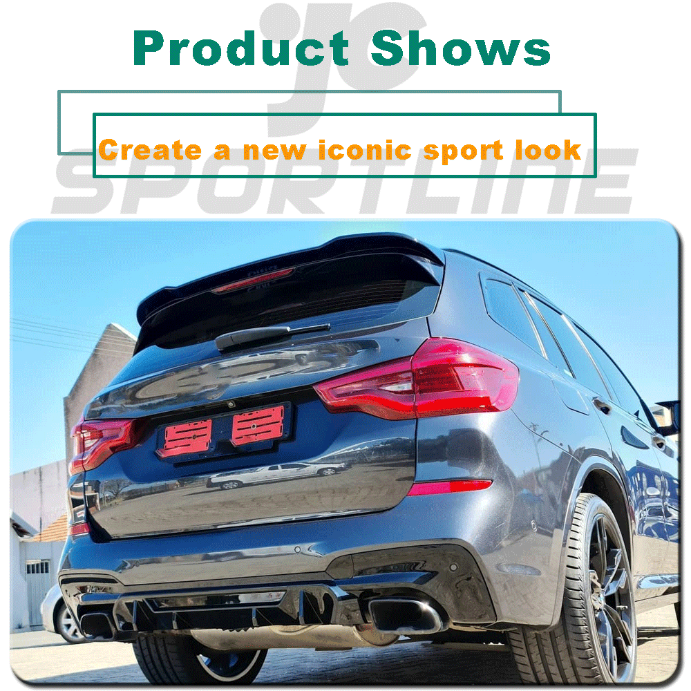 For BMW X3 M40i Sport Rear Bumper Diffuser Spoiler Bodykit PP Glossy ...