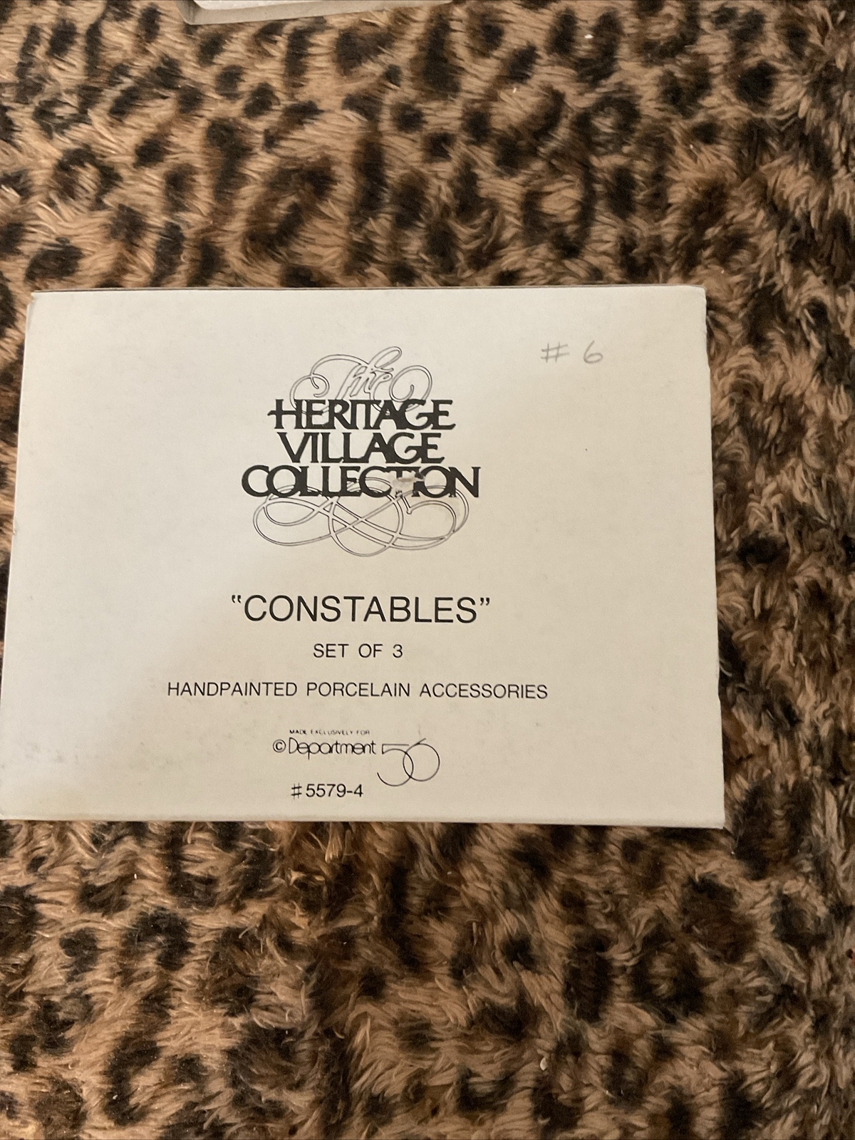 Department 56 Heritage Village Accessories - "Constables" - Set of 3 ...