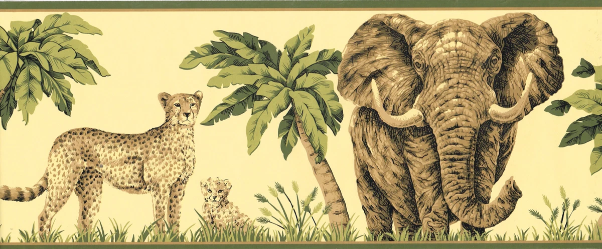 Wild Animal Wallpaper Border